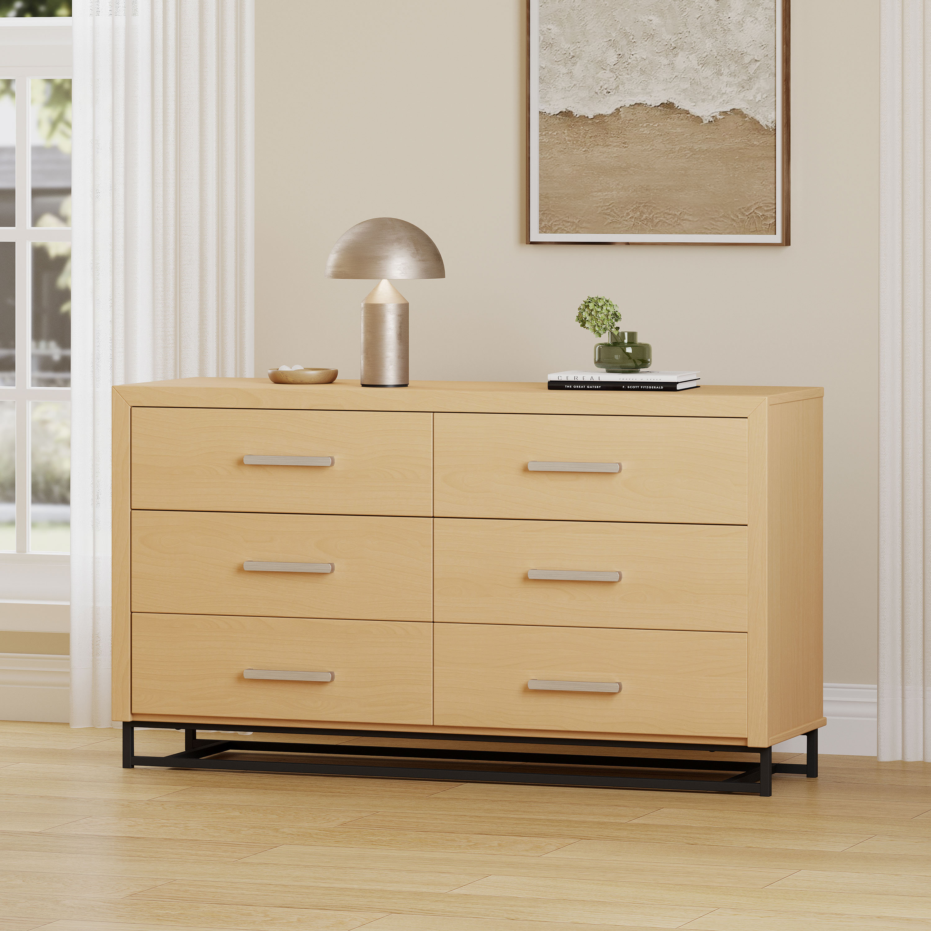 Wade Logan® Annyston 6 - Drawer Dresser & Reviews | Wayfair