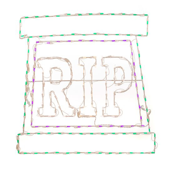 The Holiday Aisle® Rest in Peace Tombstone Lighted Display | Wayfair