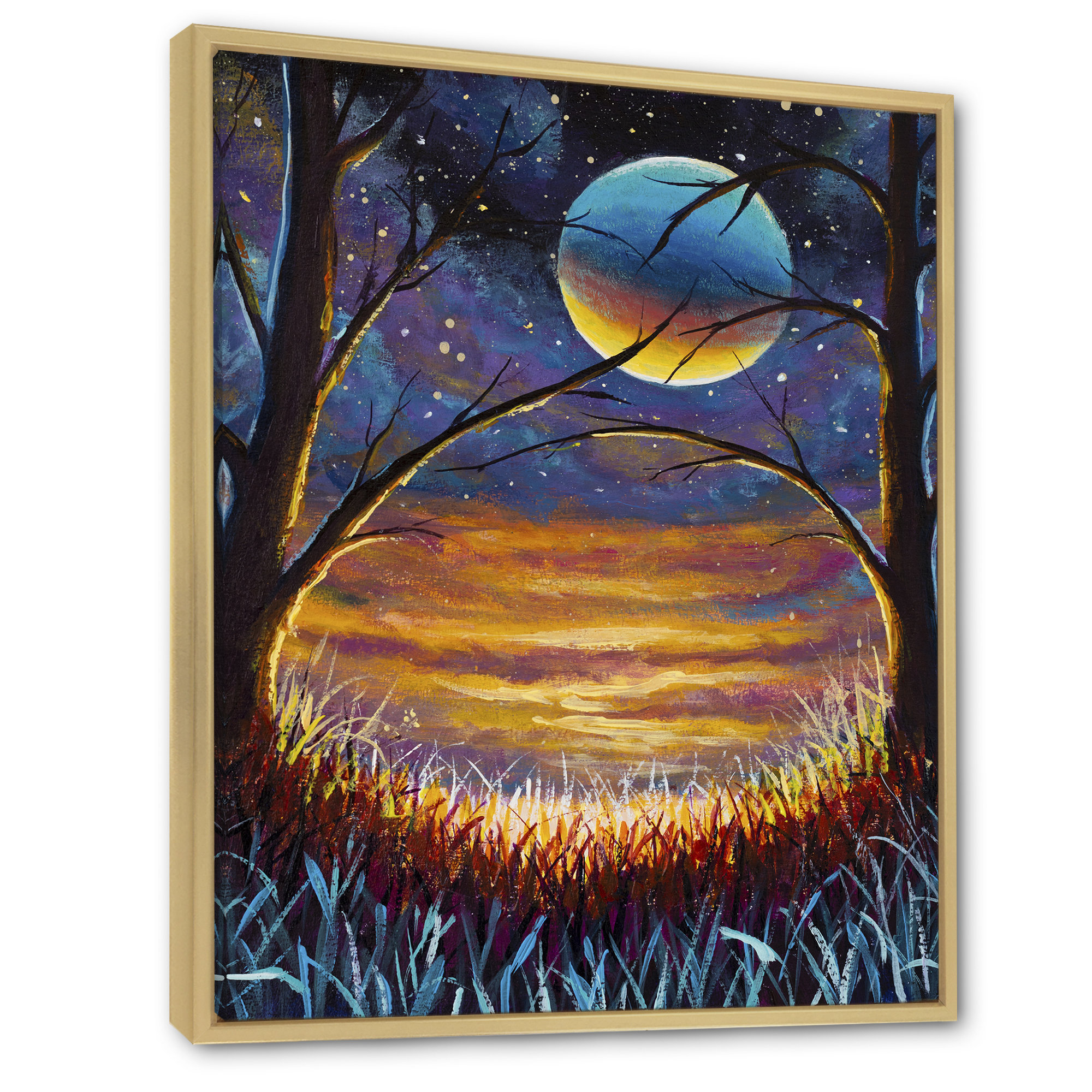 Millwood Pines Night Fantasy Moon Night Fantasy Moon - Painting on ...