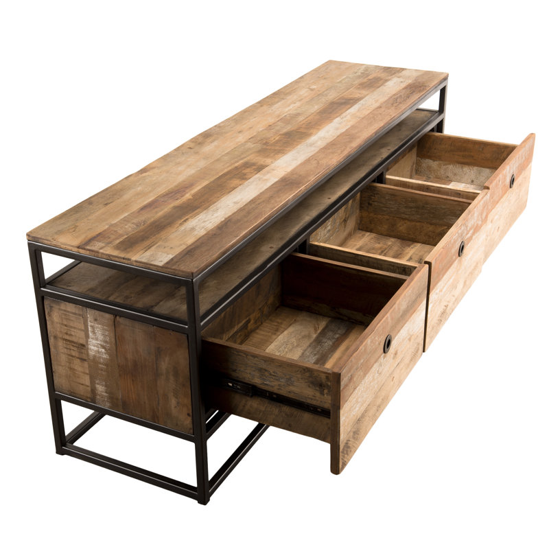 Williston Forge Yeager Solid Wood TV Stand for TVs up to 65" | Wayfair ...