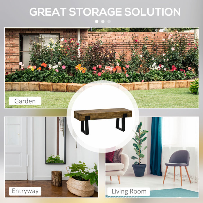 Millwood Pines Blythedale Metal Outdoor Bench | Wayfair