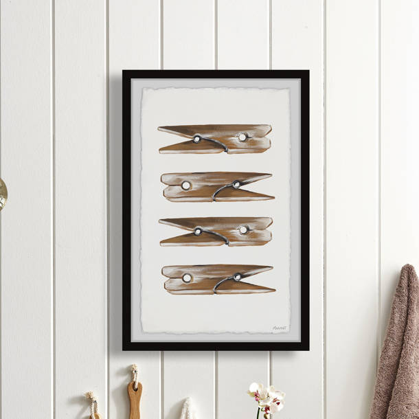 Gracie Oaks Divy Clothespin Shelf | Wayfair