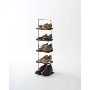 Yamazaki USA Yamazaki Home Steel Upright 5 Pair Shoe Rack with Handle ...