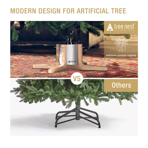 TreeNest Rustic Live Tree Stand & Reviews | Wayfair