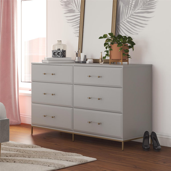 Mr. Kate Effie 6 Drawer 53.95" W Double Dresser & Reviews | Wayfair