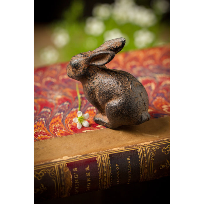 Charlton Home® Tignall Cast Iron Bunny Rabbit & Reviews | Wayfair