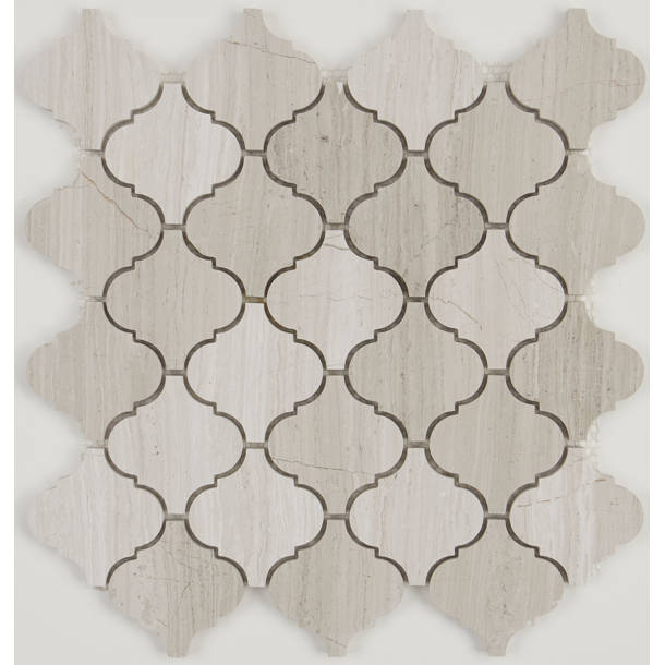 Daltile Stone Mosaics 12" x 12" Natural Stone Field Tile in Crema ...