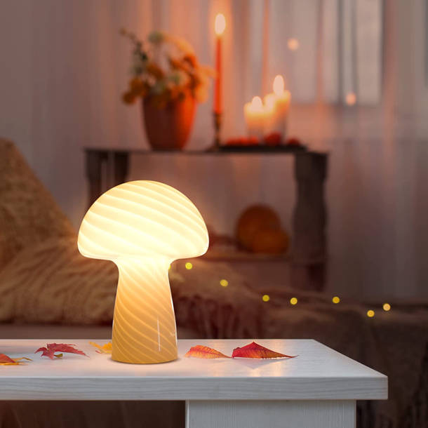 menggutong Plug-In LED Mushroom Night Light | Wayfair