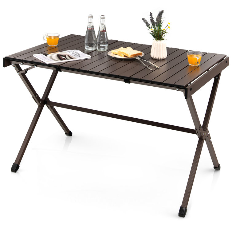Costway 43'' Rectangular Portable Folding Table | Wayfair