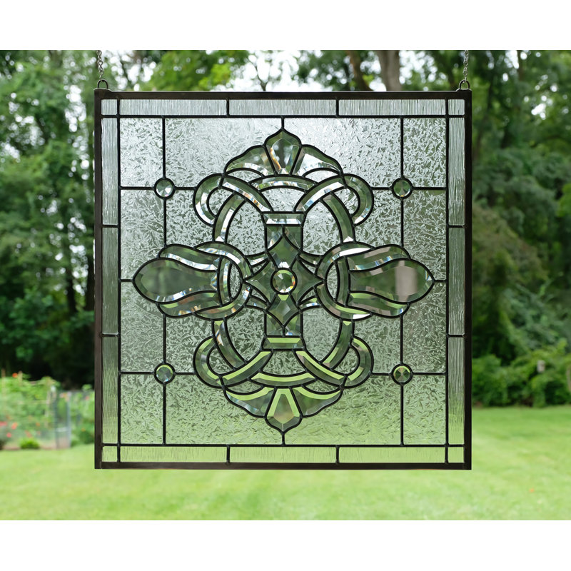 Red Barrel Studio® Stained Glass Beveled Window Panel | Wayfair