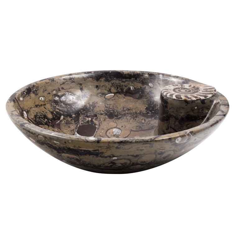 Belfry Bathroom Avalon Stone Circular 400mm Countertop Basin | Wayfair ...