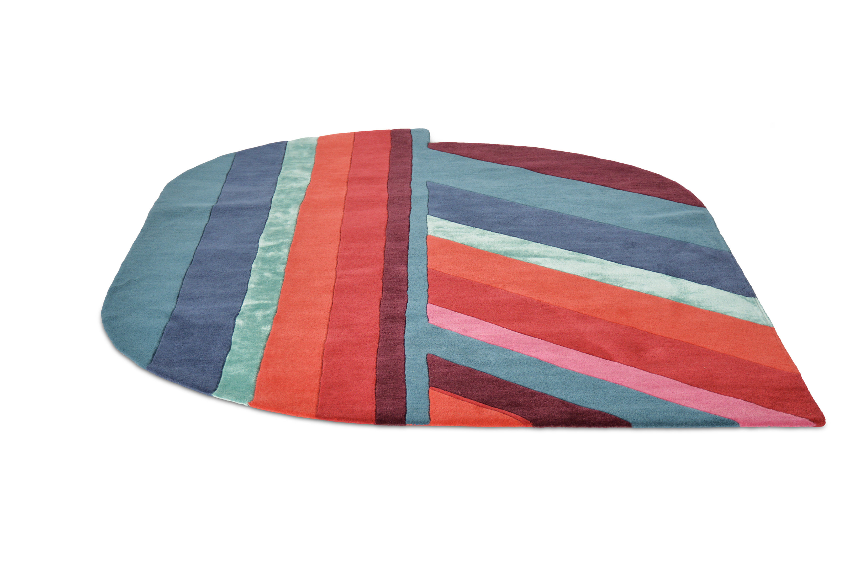 Ted Baker Handmade Wool Blue/Red Rug | Wayfair