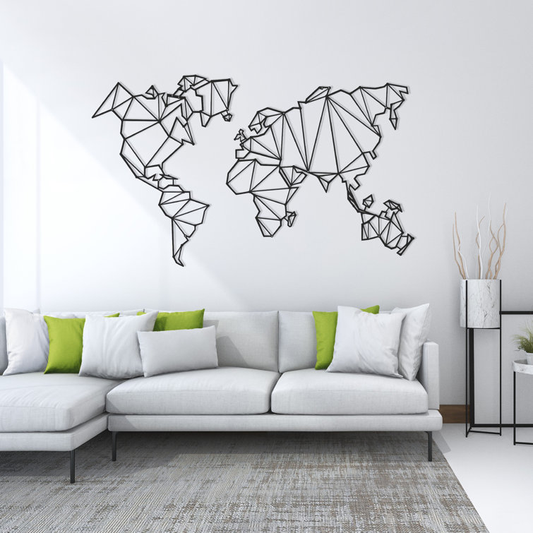 Borough Wharf World Map Wall Décor | Wayfair.co.uk