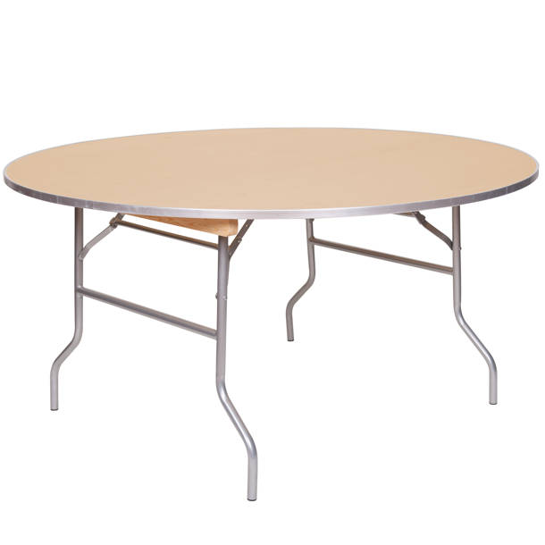 PRE Sales WFT Circular Portable Folding Table & Reviews | Wayfair