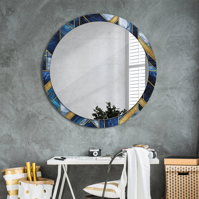East Urban Home Huldar Round Glass Wall Mirror | Wayfair.co.uk