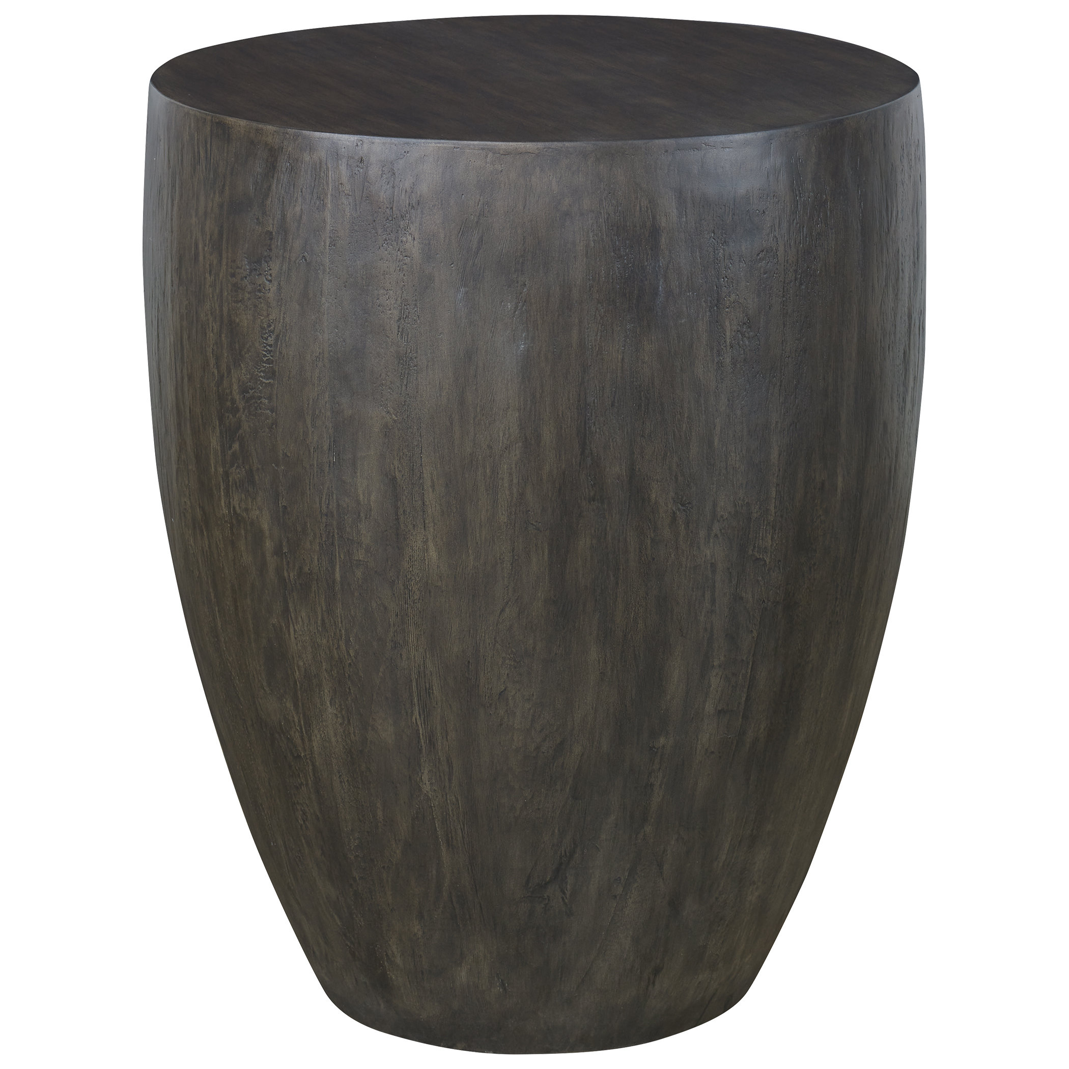 Loon Peak® Chikaima 24'' Tall Drum End Table | Wayfair