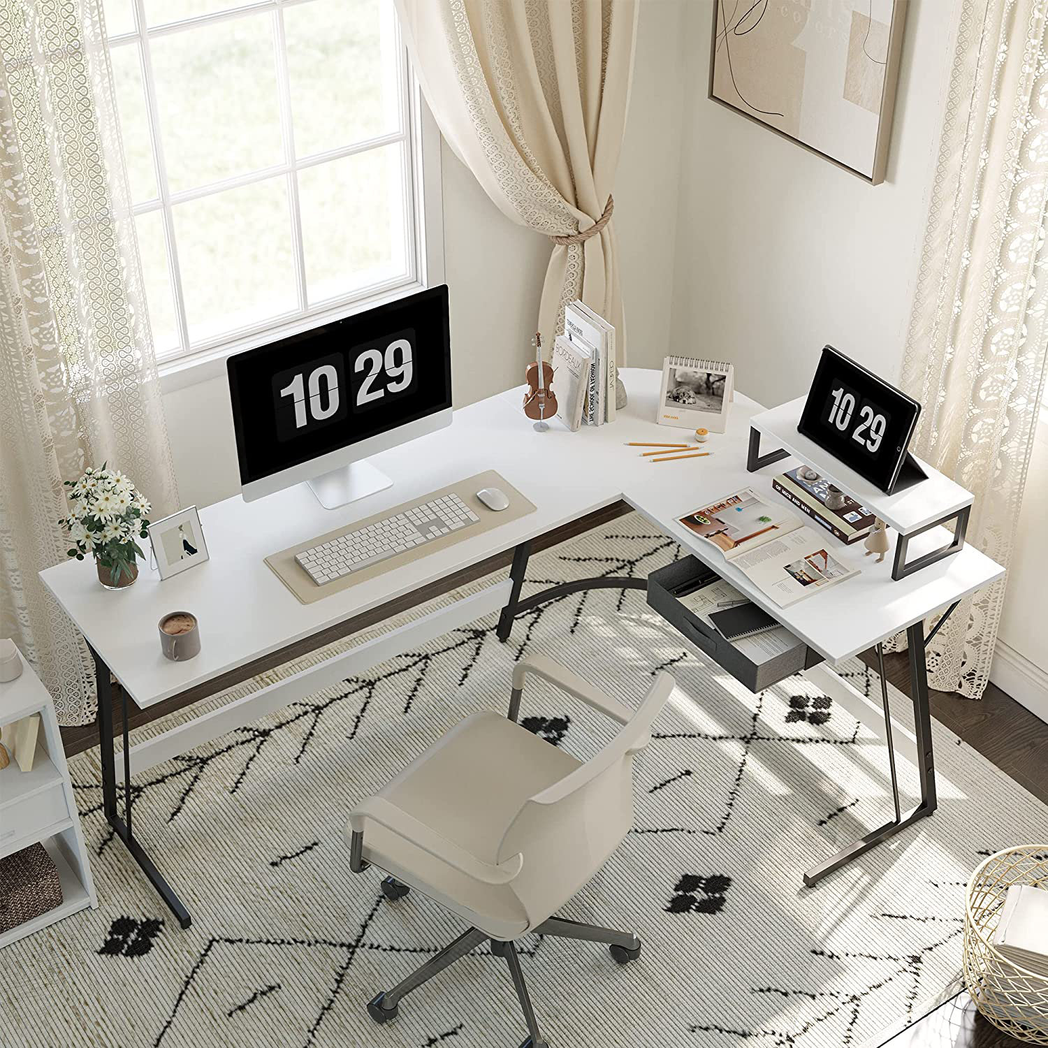 Inbox Zero Kalle 67'' Desk & Reviews | Wayfair