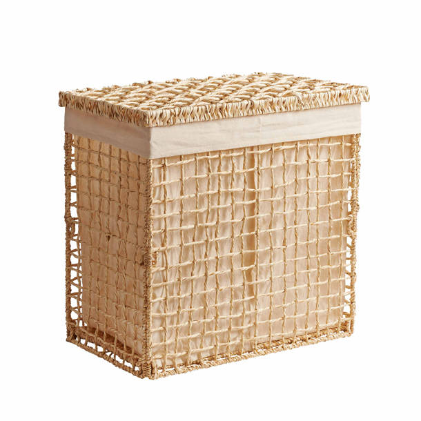 Bayou Breeze Wicker Toy Chest Rattan Basket with Lid & Reviews | Wayfair