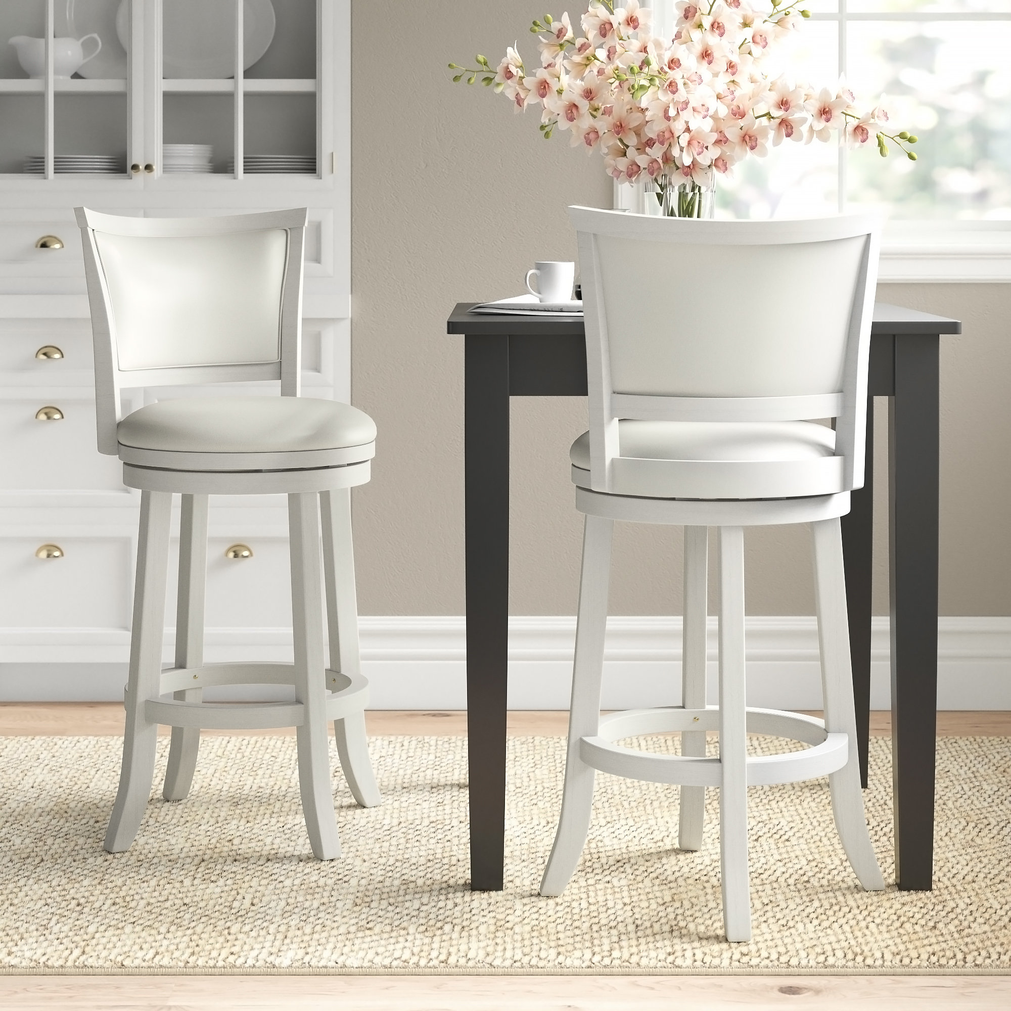 Three Posts™ Catt Swivel Bar & Counter Stool & Reviews | Wayfair