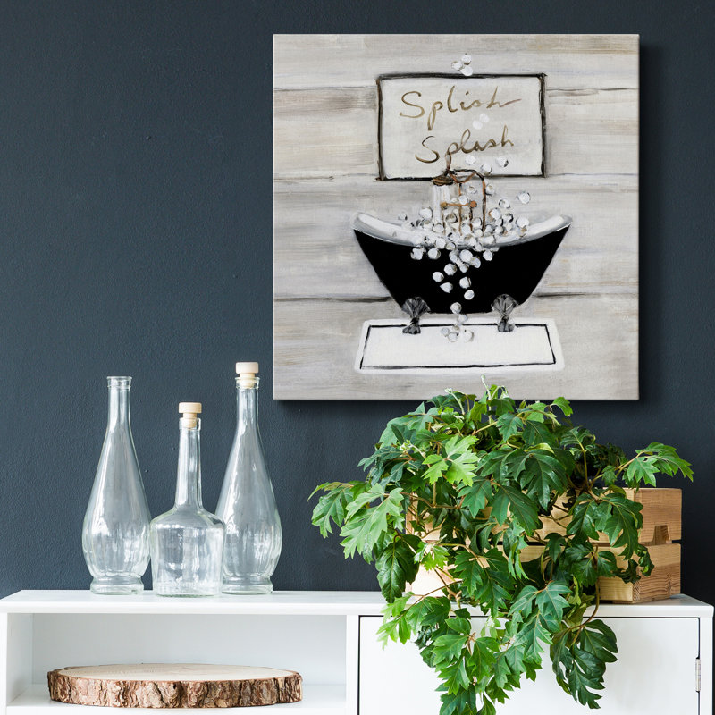 Andover Mills™ Splish Splash Framed On Canvas Print & Reviews | Wayfair