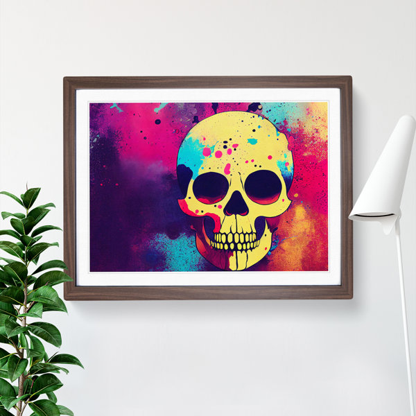 Maturi Skull Paint Splatter Vol.6 Abstract | Wayfair.co.uk