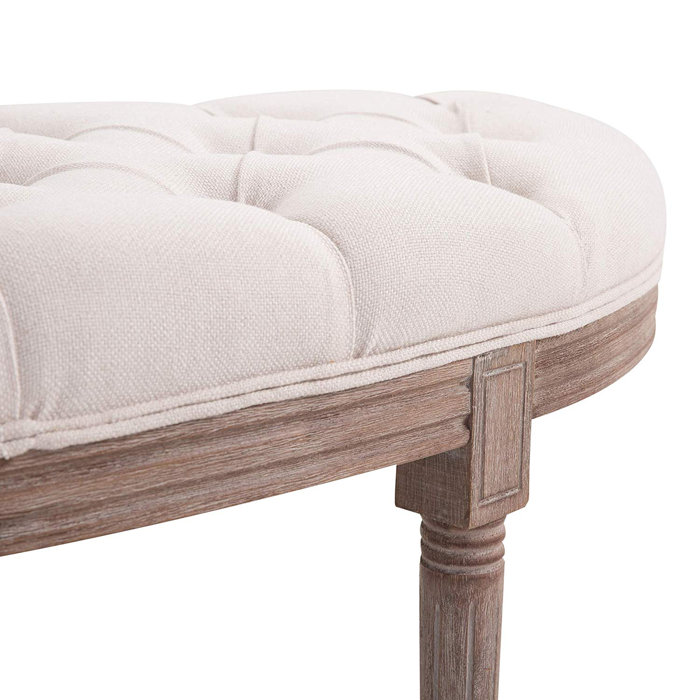 Greyleigh™ Alida Tufted Half Circle Upholstered Bench & Reviews | Wayfair