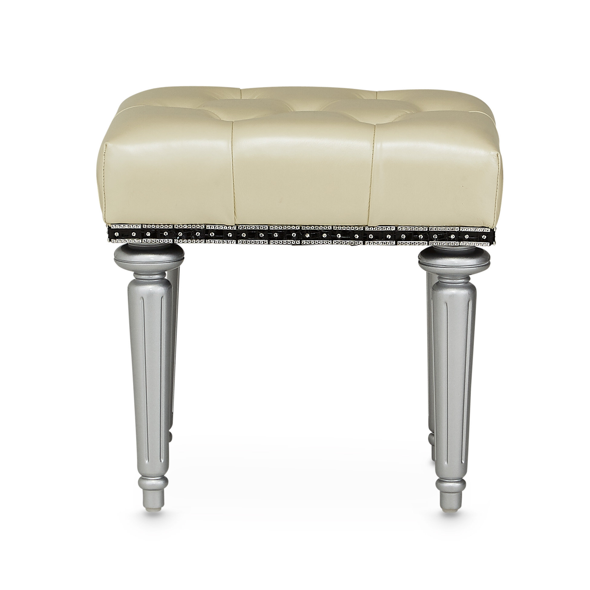 Michael Amini Hollywood Swank Vanity Stool | Wayfair