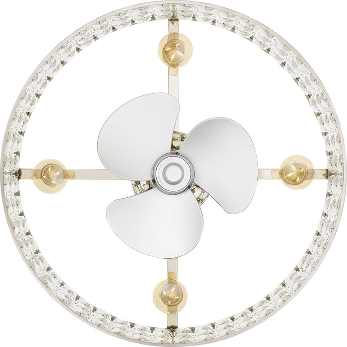Everly Quinn 12'' Ceiling Fan with Light Kit | Wayfair