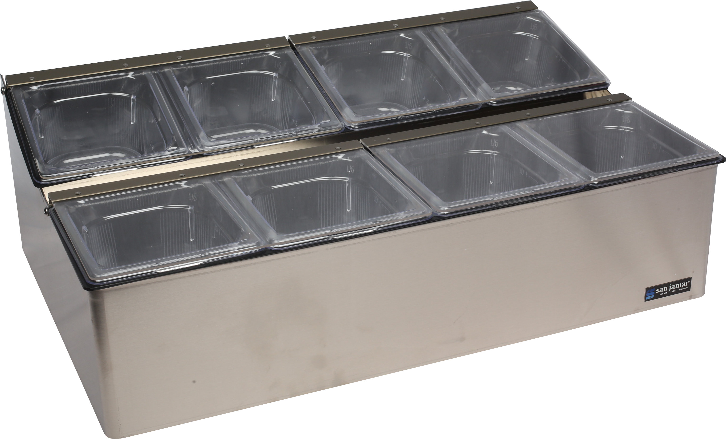 Carlisle Food Service Products EZ-Chill Food Prep Center - 8, 1/6 Pans ...