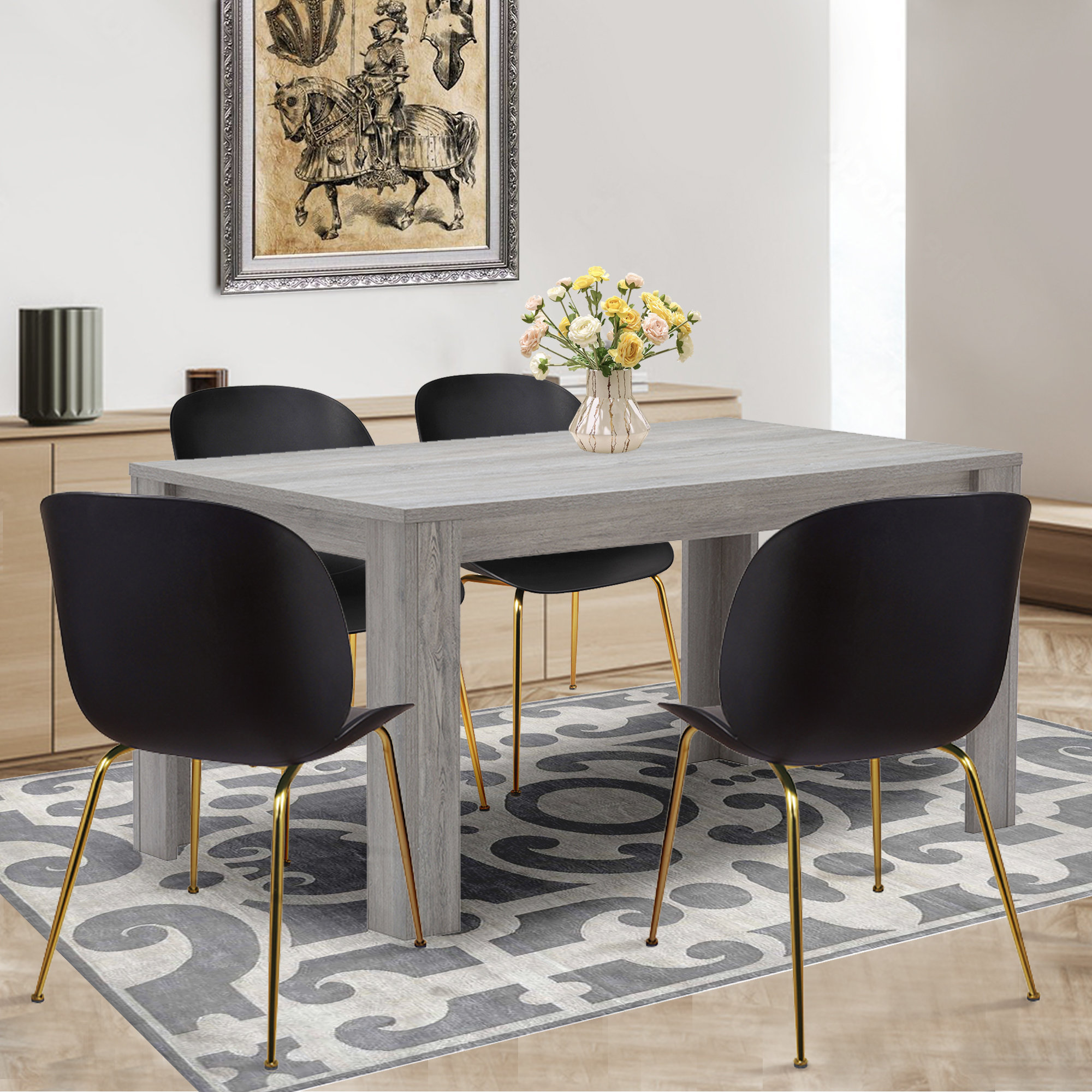 Mercer41 Doshia 4 - Person Dining Set | Wayfair