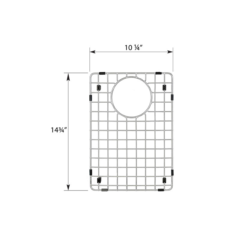 Karran 10-1/4 In. X 14-3/4 In. Stainless Steel Bottom Grid | Wayfair