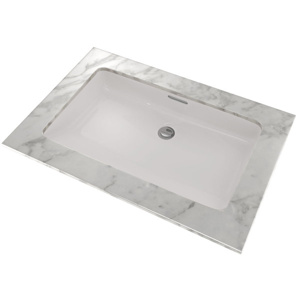 TOTO 14.375'' Ceramic Rectangular Undermount Bathroom Sink with ...