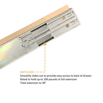 Rebrilliant Lochlynn Assembled Bottom Mount / Side Mount Soft Close ...