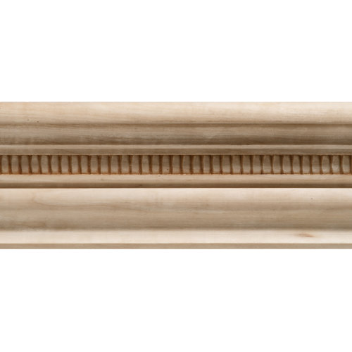Ornamental Mouldings Hardwood Embossed Scallop Panel Moulding 3" H x 96 ...