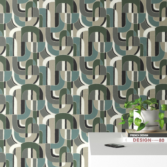 AllModern Abstract Wallpaper | Wayfair