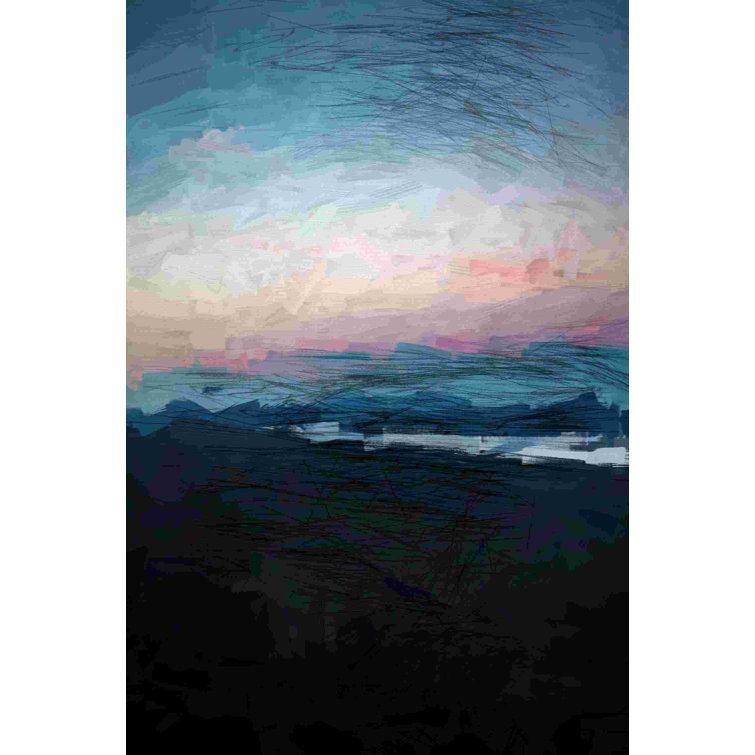 Wrought Studio Swirly Night Sky - Wrapped Canvas Painting | Wayfair