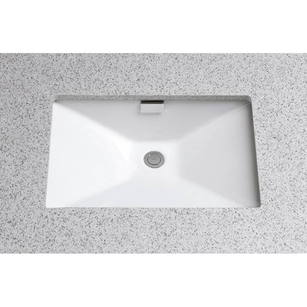 TOTO 14.375'' Ceramic Rectangular Undermount Bathroom Sink with ...