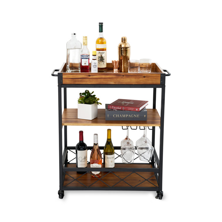 Twine Modern Manor Bar Cart | Wayfair