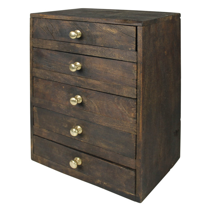 Gracie Oaks Milleigh 5 Drawer Storage Chest | Wayfair