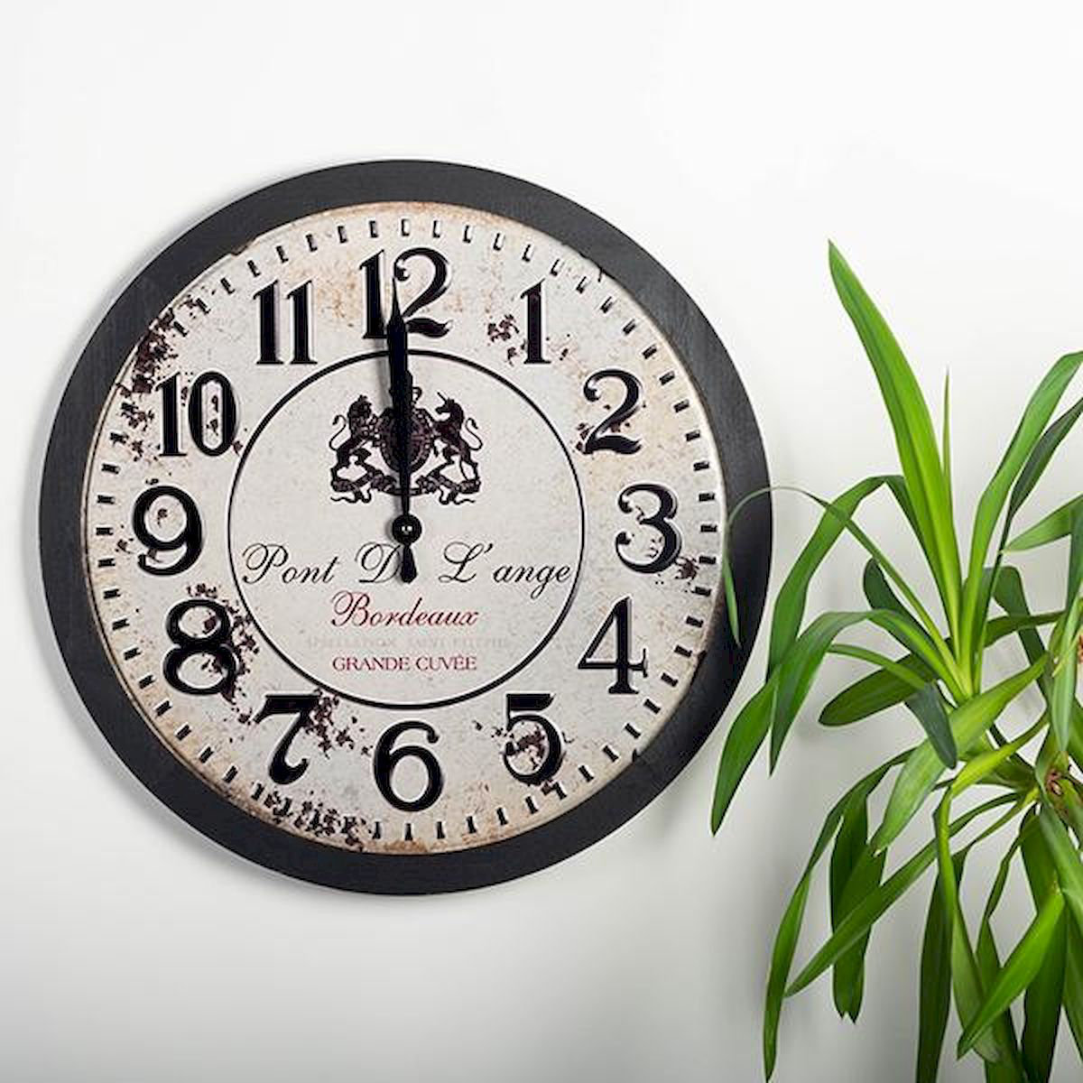 One Allium Way® Round Metal Wall Clock | Wayfair