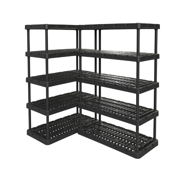 Gracious Living Knect A Shelf Heavy Duty Storage 5 Tier Shelving Unit ...