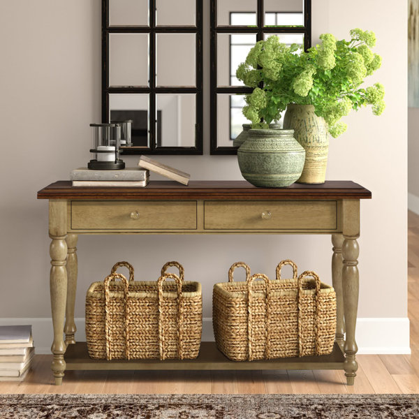 Three Posts™ Courtdale 50'' Solid Wood Console Table & Reviews | Wayfair