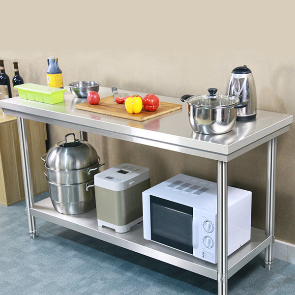 Stainless-steel-prep-table- | Wayfair