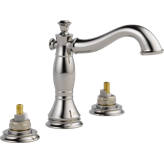 Delta Cassidy™ Widespread Faucet Bathroom Faucet with Drain Assembly ...