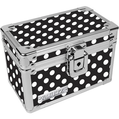 VAULTZ Index Card Polka Dot Safe Box with Key Lock | Wayfair