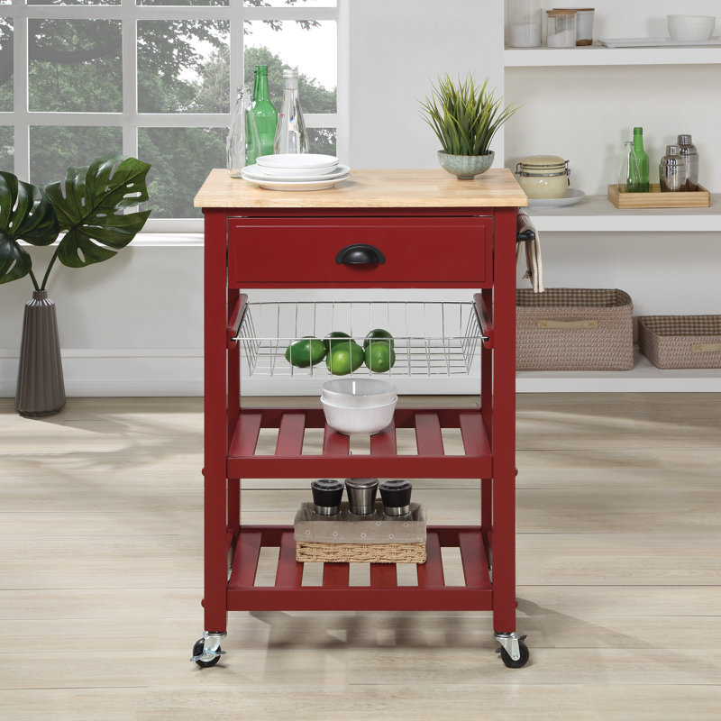 OS Home and Office Furniture Solid Wood Kitchen Cart | Wayfair