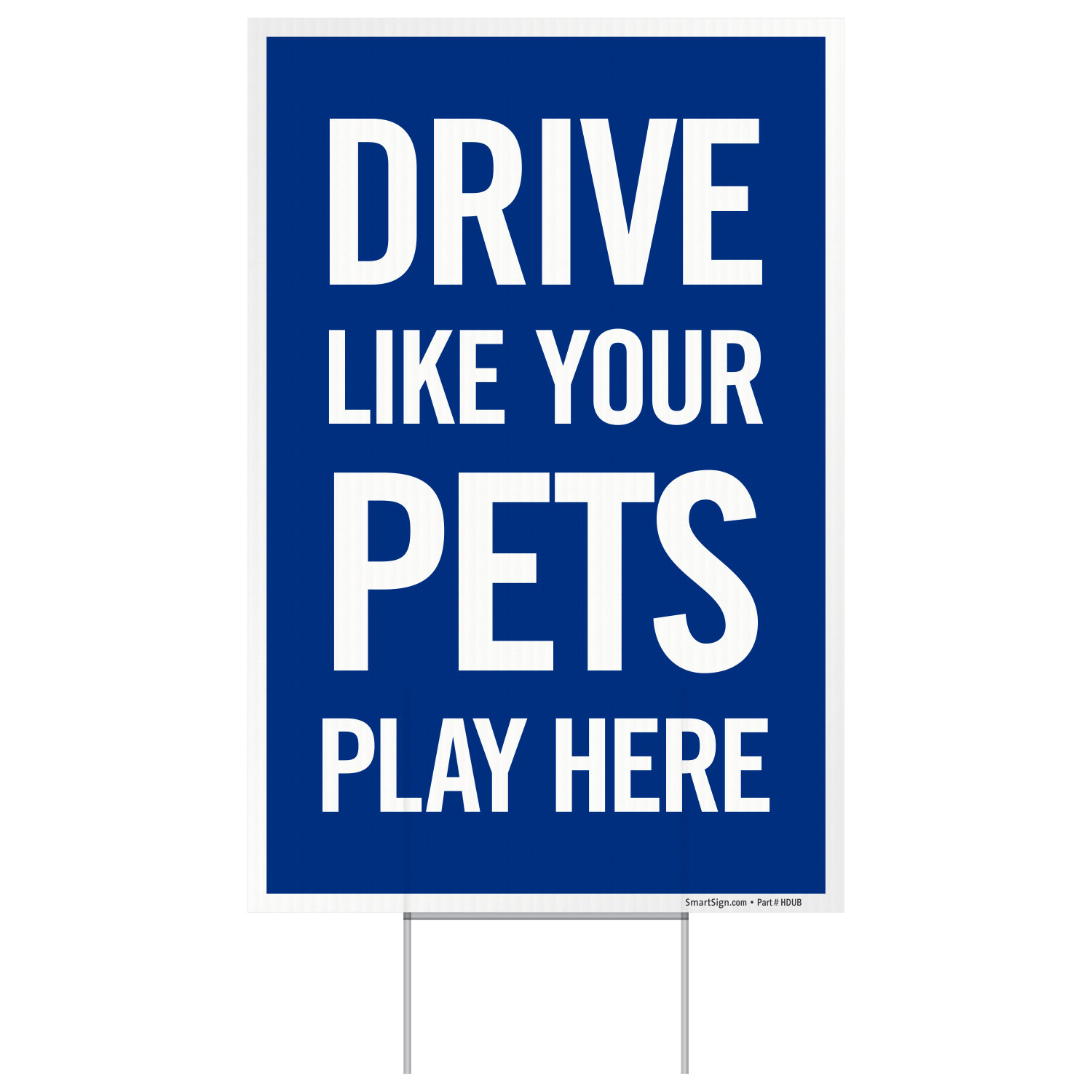 SmartSign Drive Like Your Pets Play Here Sign | Wayfair