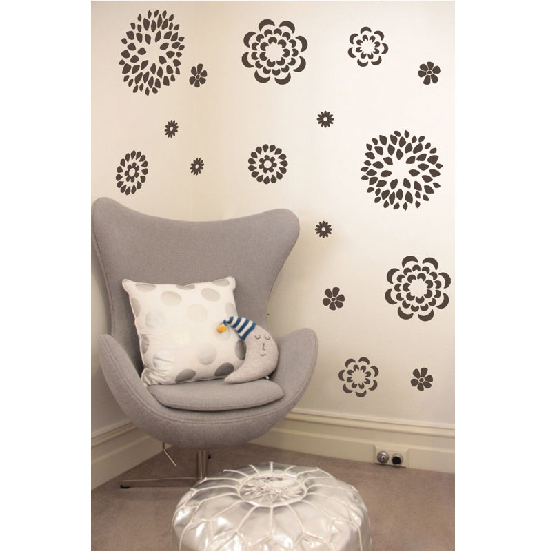 Ophelia & Co. Flower Pattern Wall Decal & Reviews | Wayfair