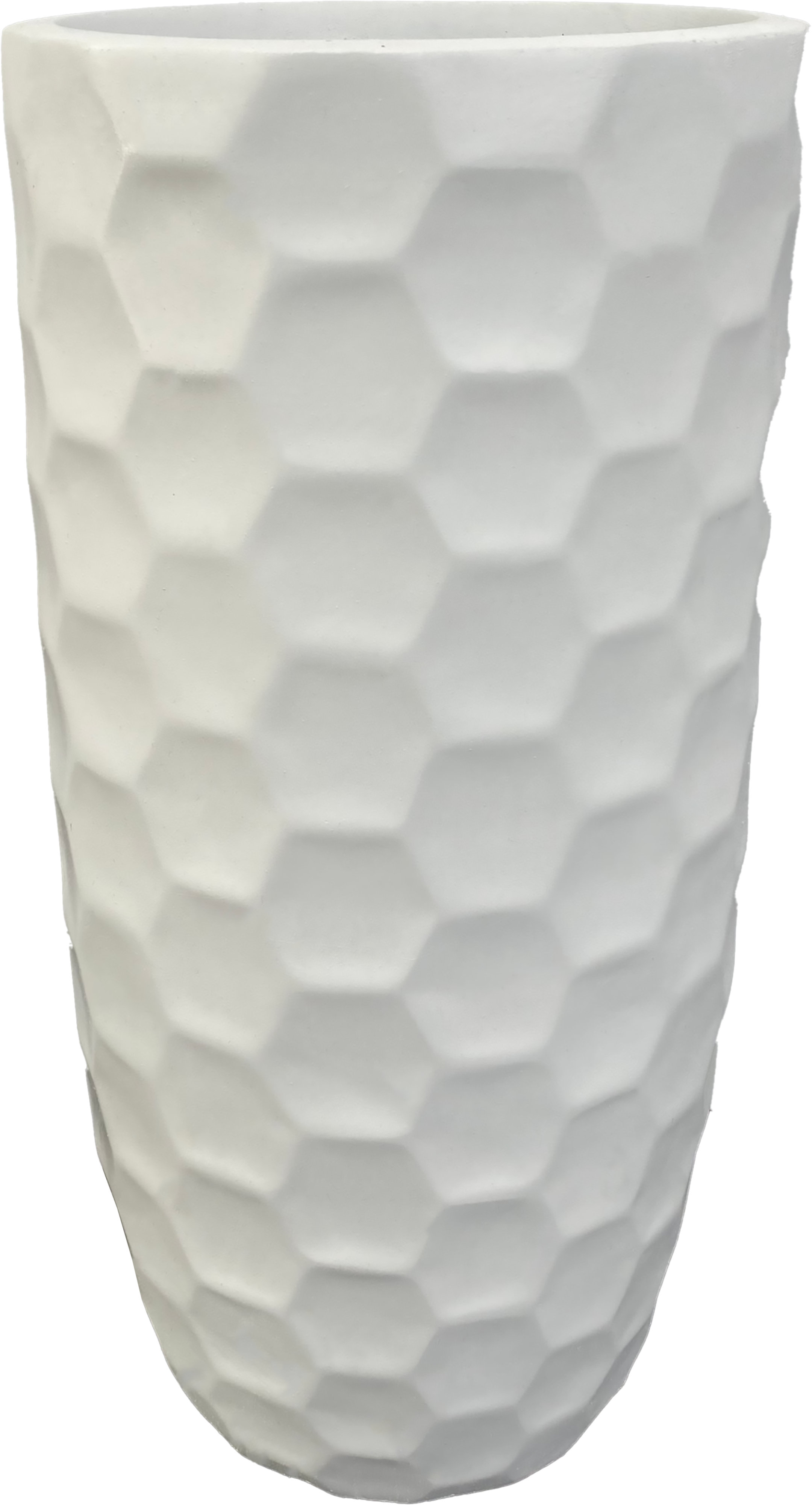 George Oliver Eco-Friendly White Scalloped Cylinder Column Fiberglass ...