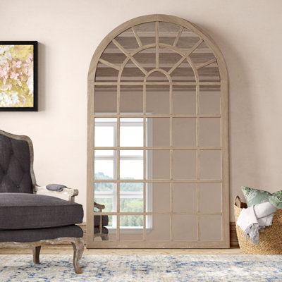One Allium Way® Montsoreau Arch Wood Mirror & Reviews | Wayfair